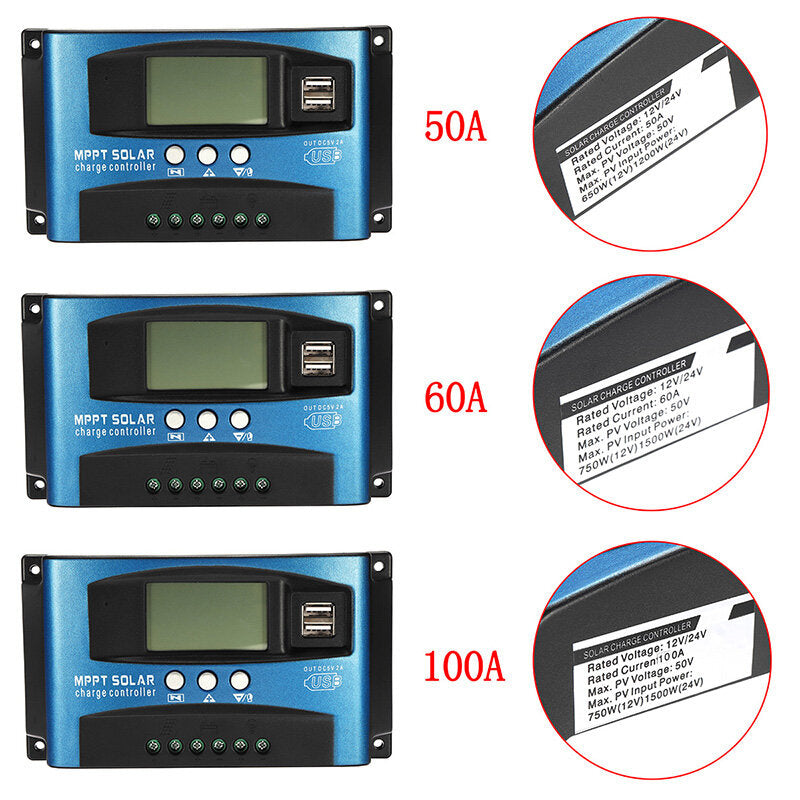 30/40/50/60/100a mppt zonne controller lcd zonne laadregelaar nauwkeur ...
