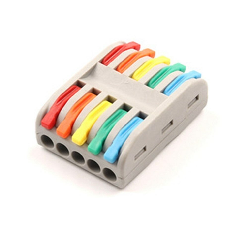 5 input 5 output colorful quick wire connector terminal blocks univers ...