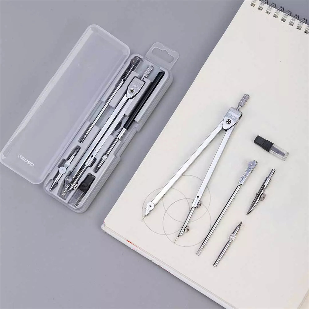 Deli 8605 Metalen Kompas Set 6 Stuks Potlood Vullingen Duck Snavel Hoo 