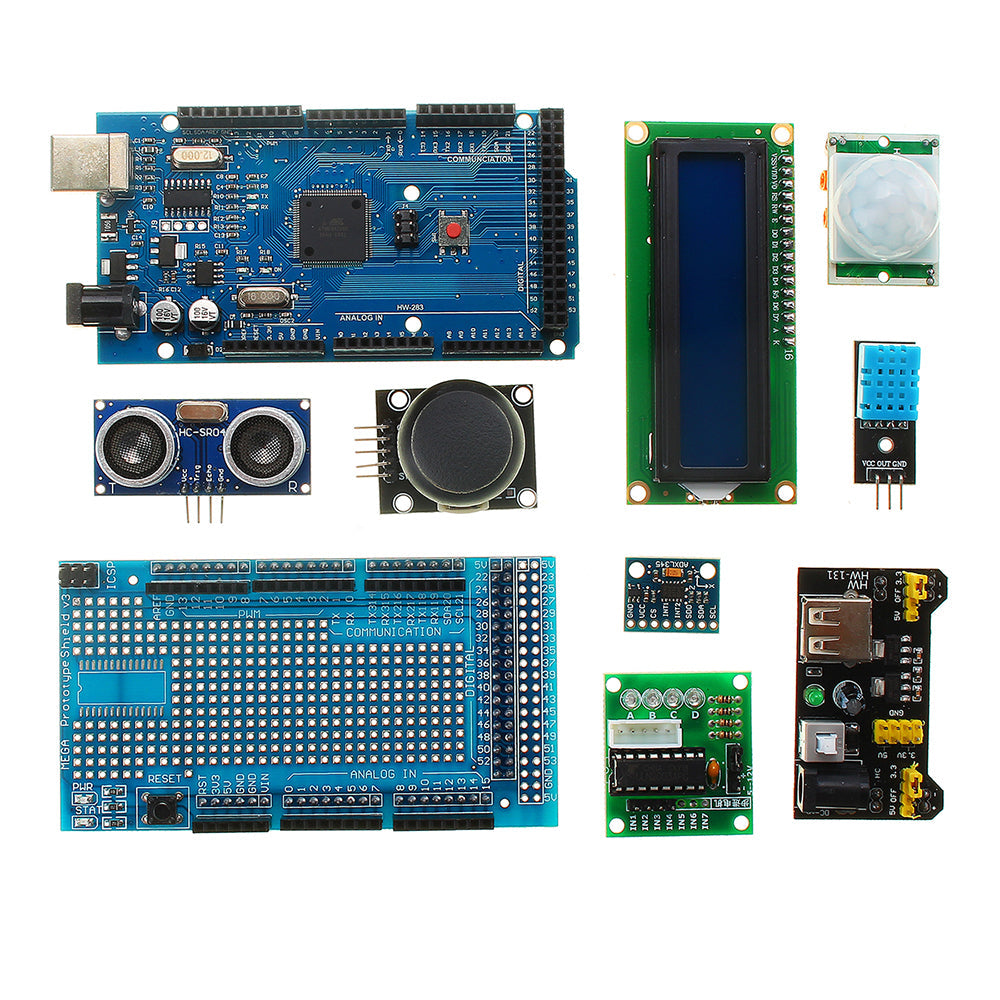 mega 2560 projectstartkits met lcd1602 servomotor ultrasone sensor voo ...