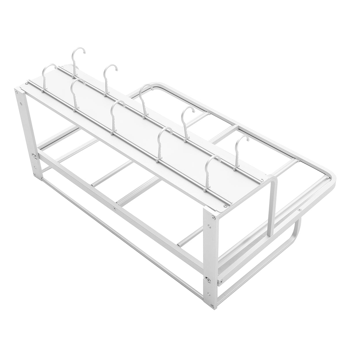 2 rij aluminium magnetron houder rack muurbevestiging beugel keuken op ...