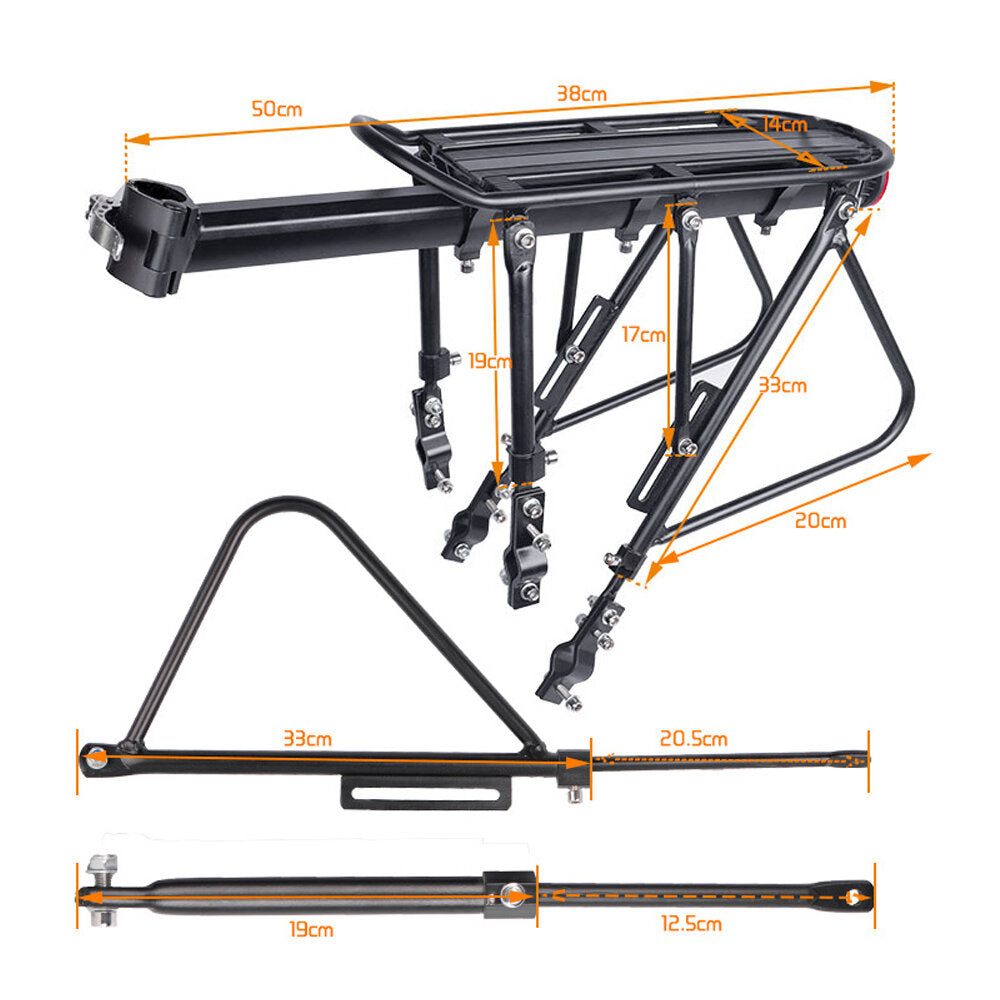 deemount fiets bagagedrager plank fiets bagagedrager mtb racefiets zad ...