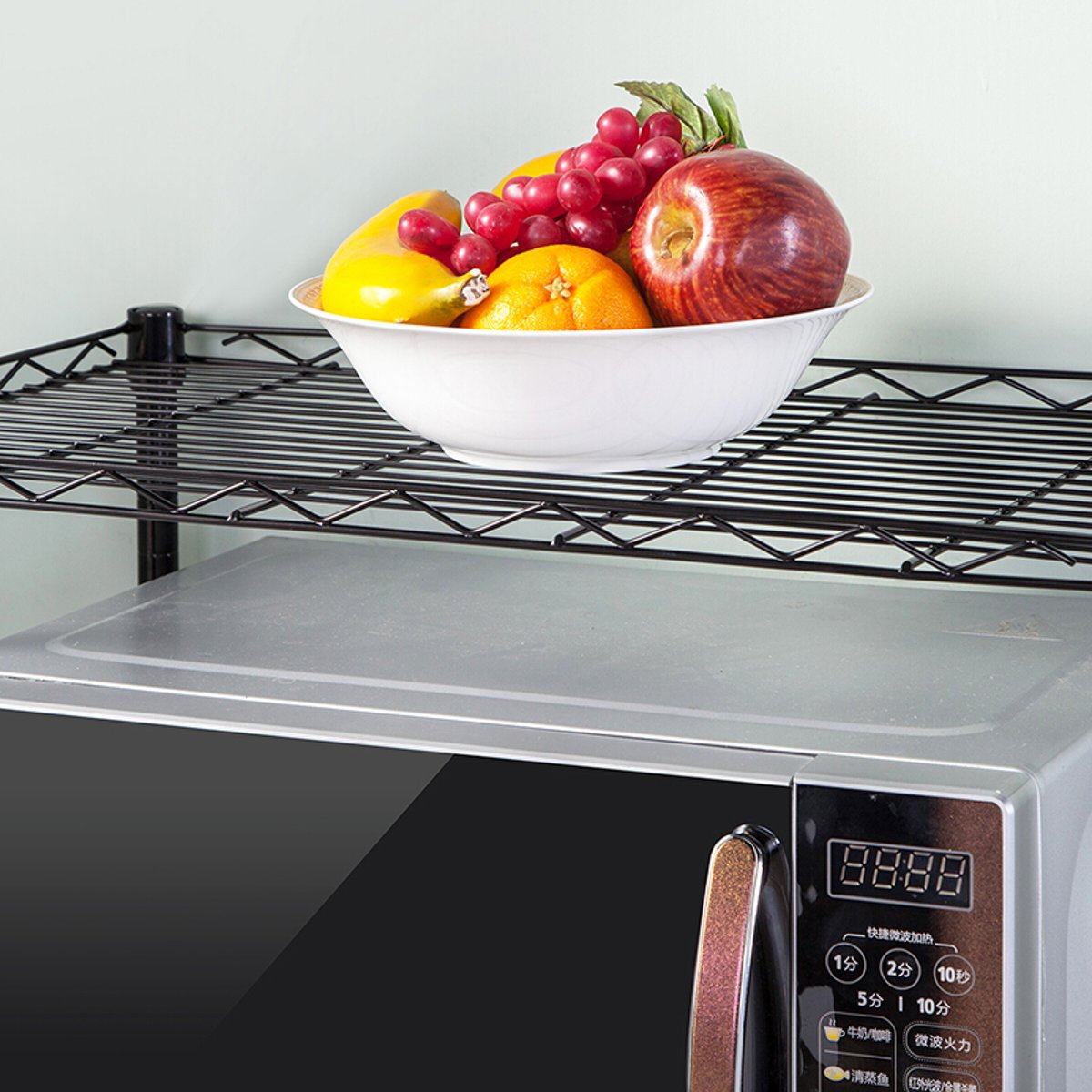 3 tier keuken draad rekken metalen opslag plank rek verstelbaar staal ...