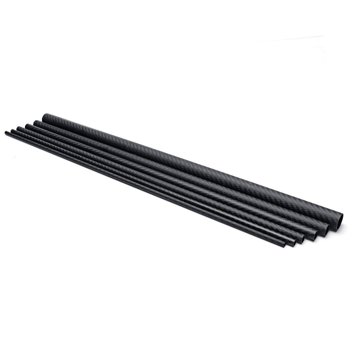 500 mm koolstofvezel buis van 5 mm tot 20 mm rol gewikkeld-glanzend 3k ...