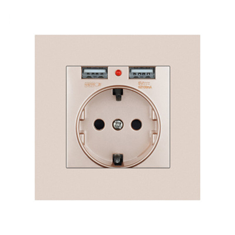 16a 250v usb-stopcontact stopcontact eu-standaard met 2 usb-poorten po ...