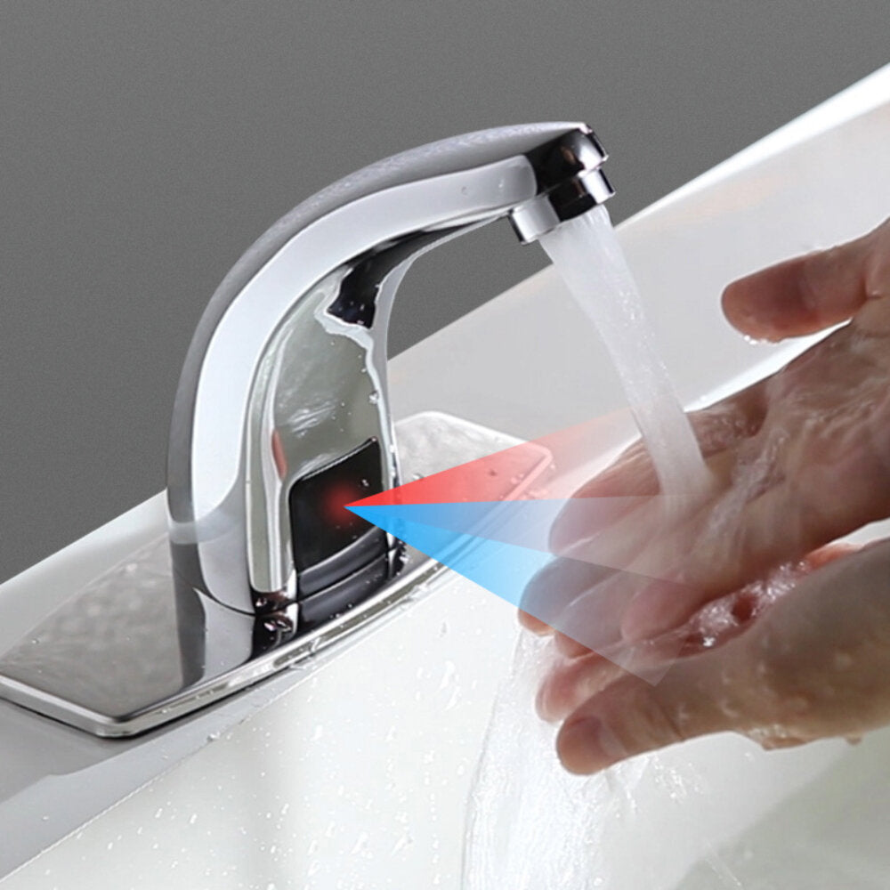 rongwo automatische sensor kraan smart touchless sink kraan handsfree ...