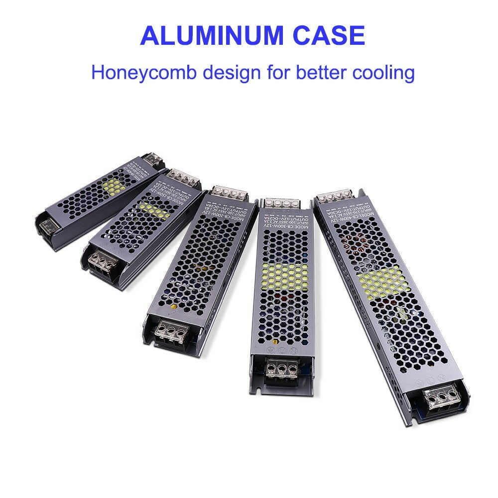 ac/dc 12v 24v transformator 300w led driver voeding super dunne a/d co ...