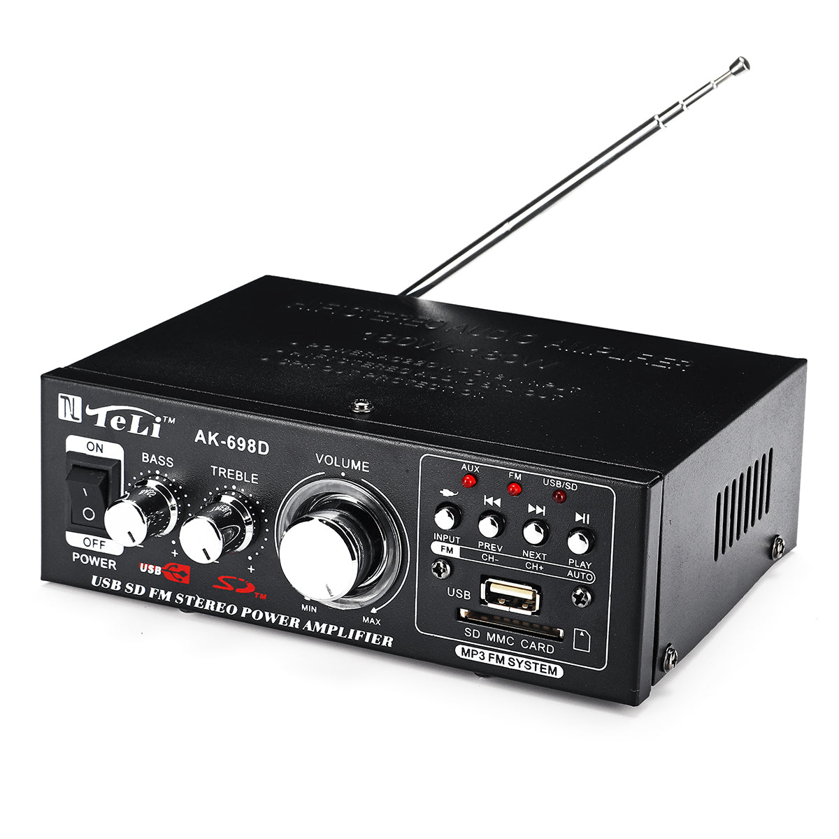 dc 12v ac 220v autoradio versterker auto versterker met afstandsbedien ...