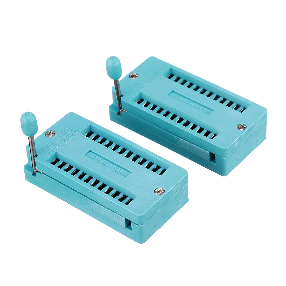 10 stuks ic lock seat zif socket test universele zif sockets 24 pin br ...