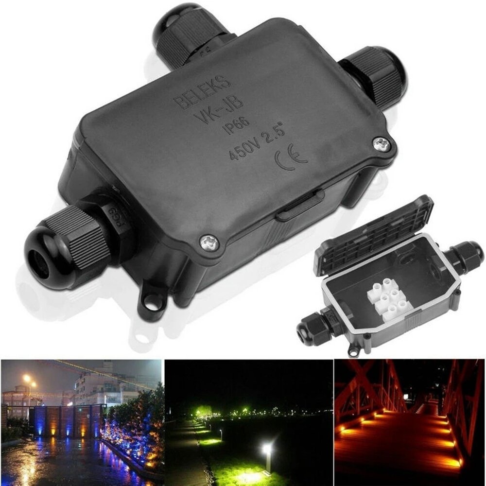 ip66 outdoor waterdichte aansluitdoos 2-weg 3-weg kabelconnector met t ...