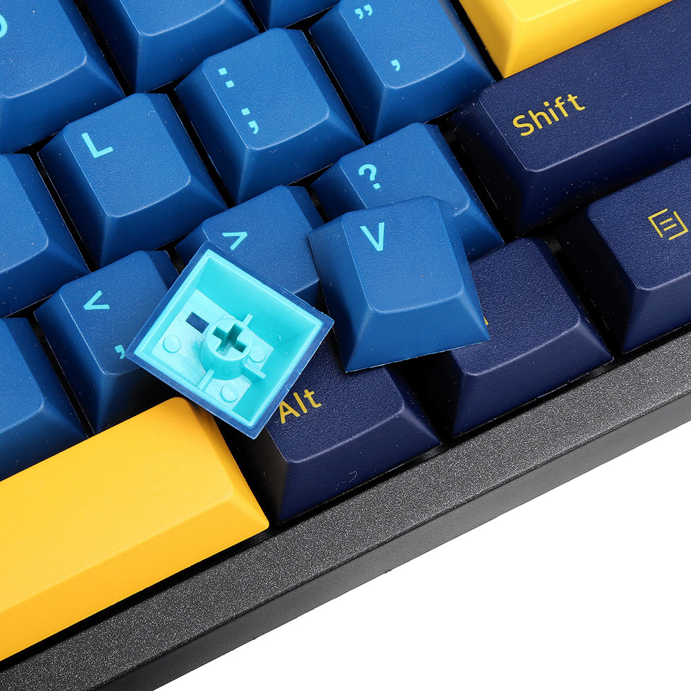 mechzone 108 toetsen blauw geel keycap set oem profiel pbt keycaps voo ...