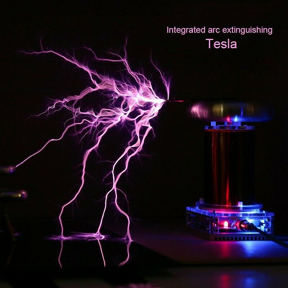 muziek sstc solid state tesla coil geïntegreerde arc-onderdrukking tes ...