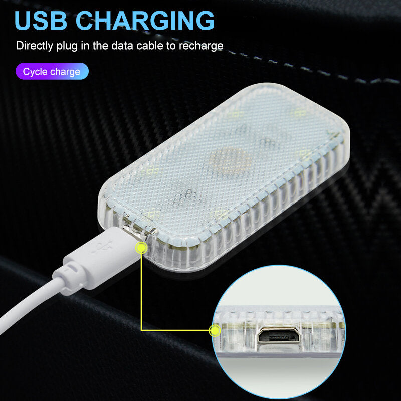 led touch light mini draadloze auto interieur verlichting auto dak pla ...
