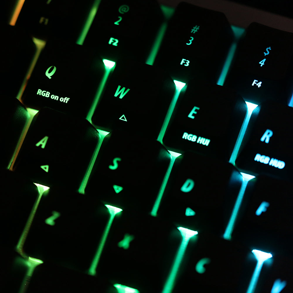 64 key light doorschijnende abs plastic keycaps oem profiel keycap set ...