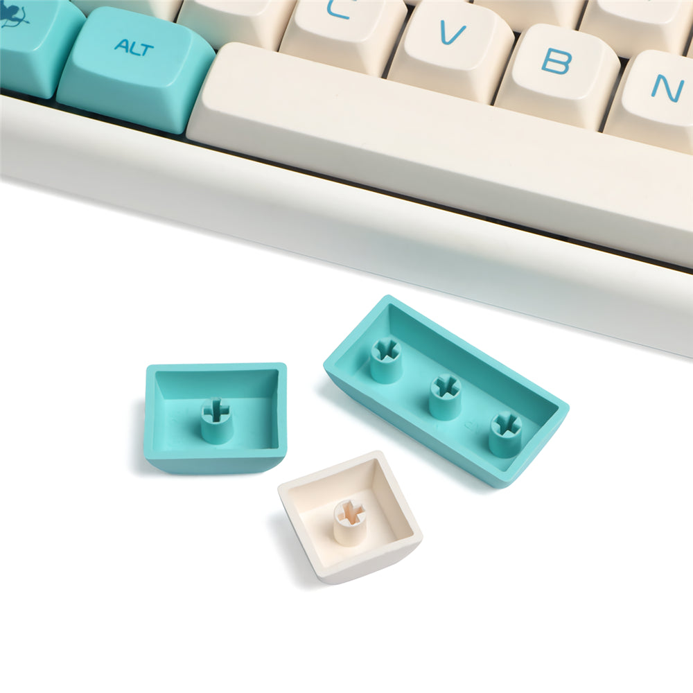 138 toetsen blue robin keycap set oem profile pbt sublimation keycaps ...