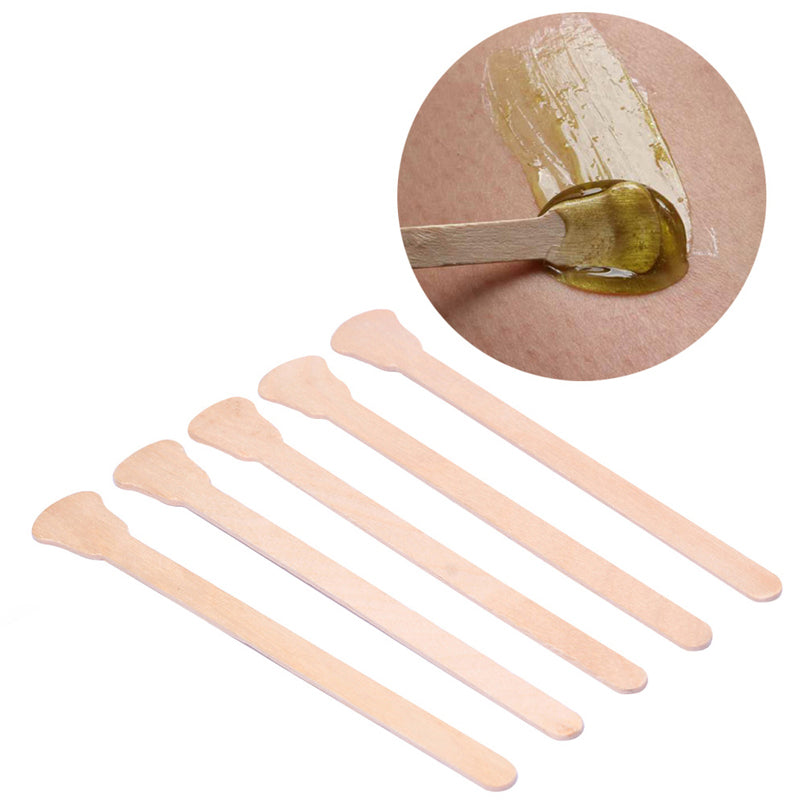 100 stks wegwerp waxen stick body ontharing spatulas houten epilator s ...