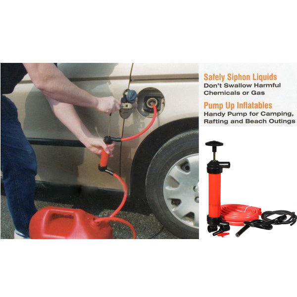 draagbare 200cc 5l/min siphon water olie brandstof hand pomp air infla ...