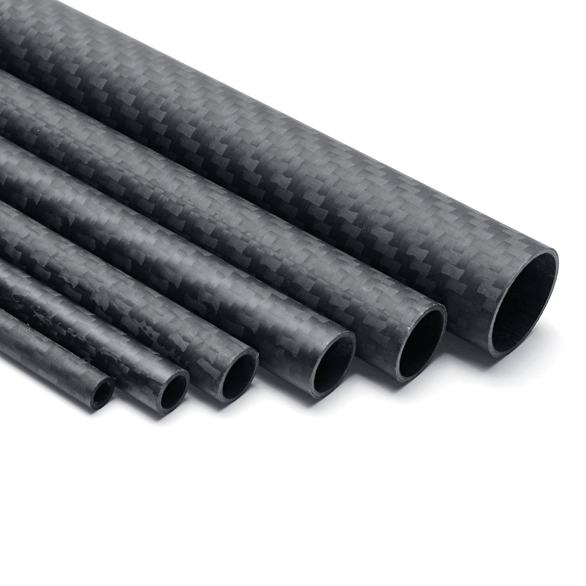 500 mm koolstofvezel buis van 5 mm tot 20 mm rol gewikkeld-glanzend 3k ...