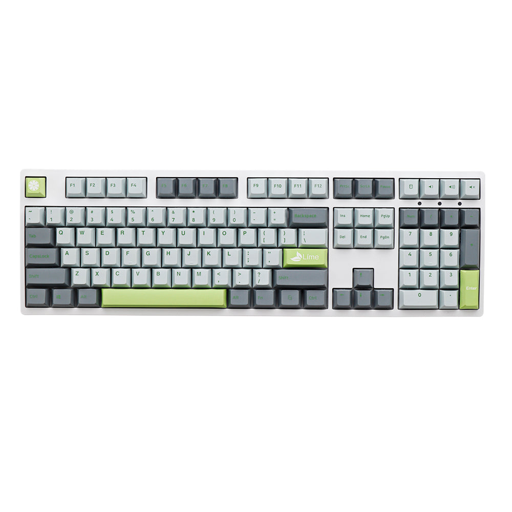 mechzone 108 toetsen lime keycap set oem profiel pbt keycaps voor 61/6 ...