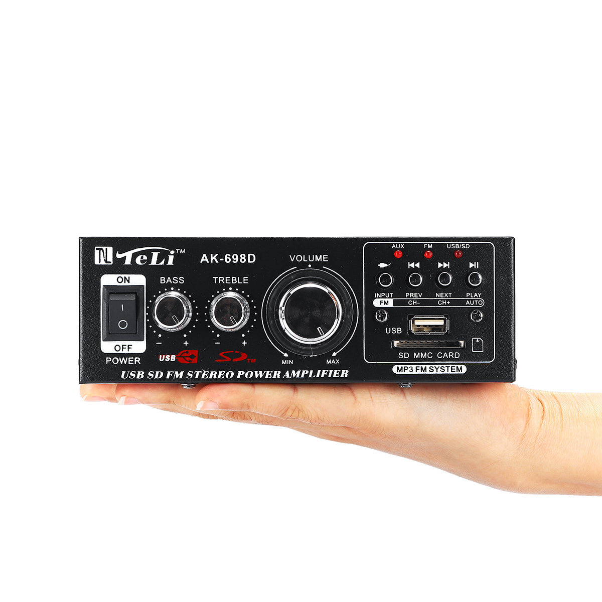 dc 12v ac 220v autoradio versterker auto versterker met afstandsbedien ...