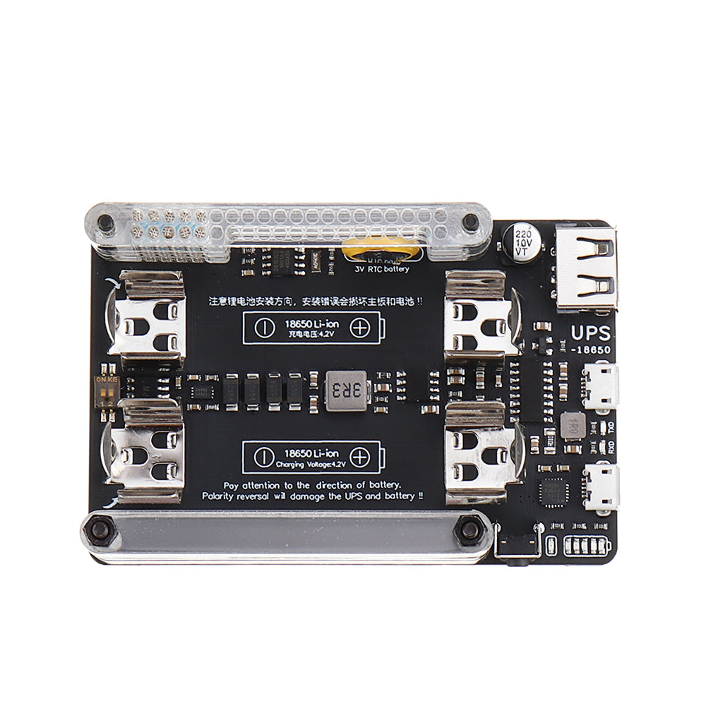 ups 18650 power extension board met rtc meting 5v output seriële poort ...