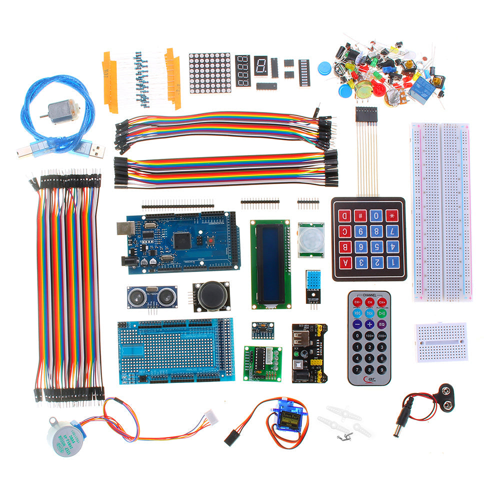mega 2560 projectstartkits met lcd1602 servomotor ultrasone sensor voo ...