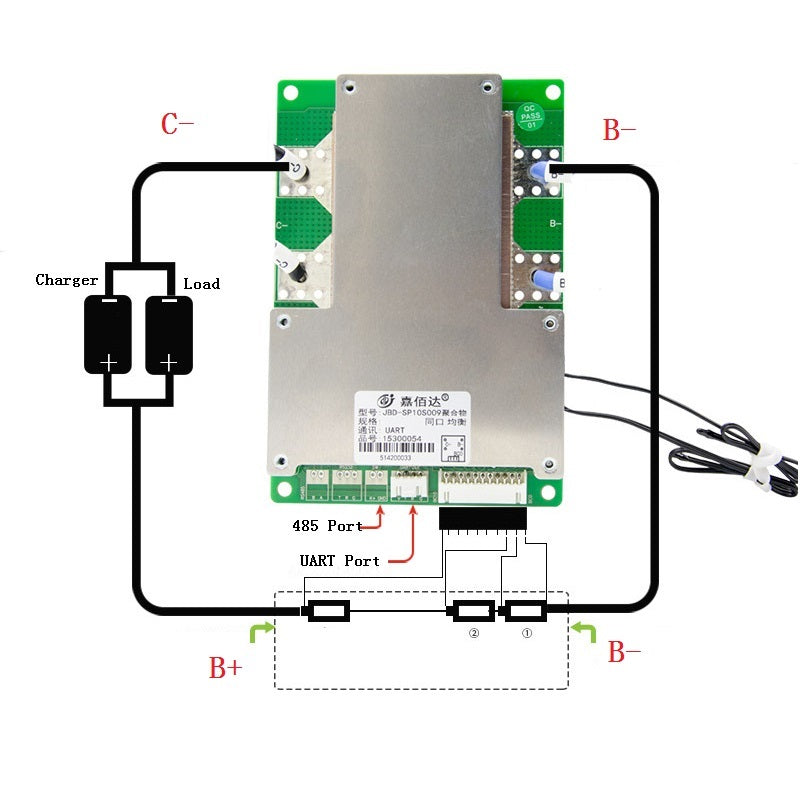6s sanyuan 24 v 60a / 80a / 100a lithiumbatterij beschermplaat inverte ...