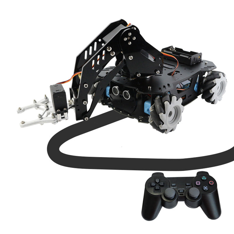 mecanum wheel robotic arm trolley handling smart car – 123materialen