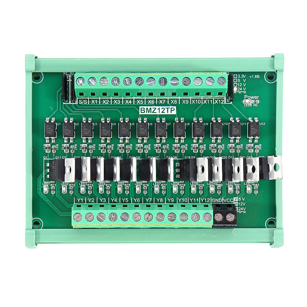 2 stks 12ch 12v io kaart plc signaalversterker board npn naar pnp wede ...