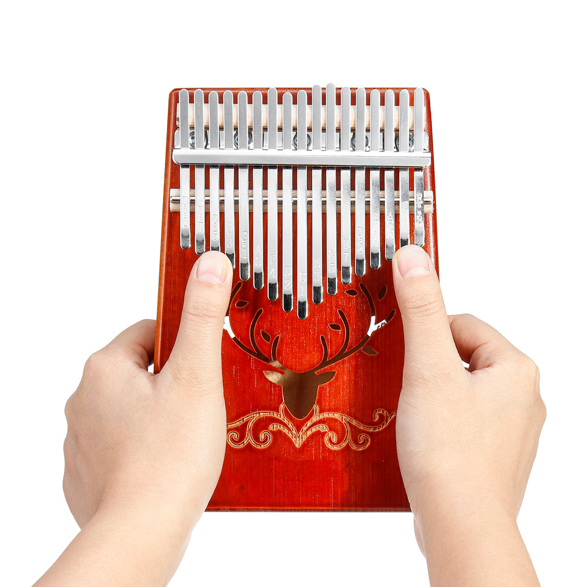 17 toetsen pinetree hout kalimba duim piano vinger percussie met stemh ...