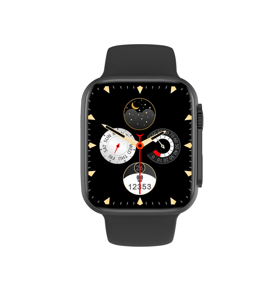 t18 1.83 inch hd scherm bluetooth oproep hartslag bloeddruk spo2-monit ...