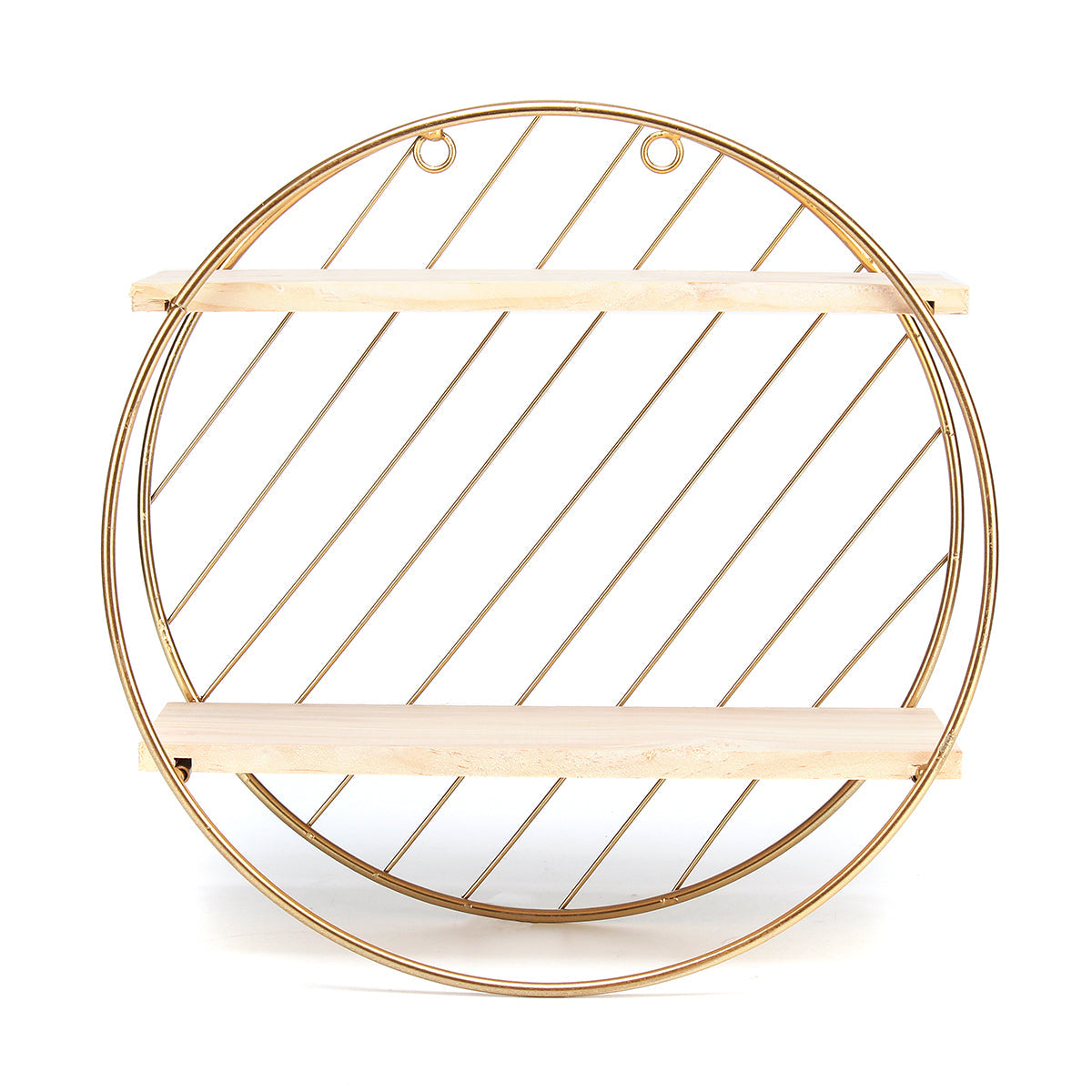 ijzer metaal houten wand hangende opbergrekken rek rhombus/hexagon/cir ...