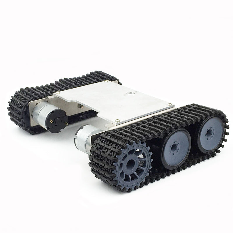 aluminium robot chassis tank rc radiografische smart auto met rupsband ...