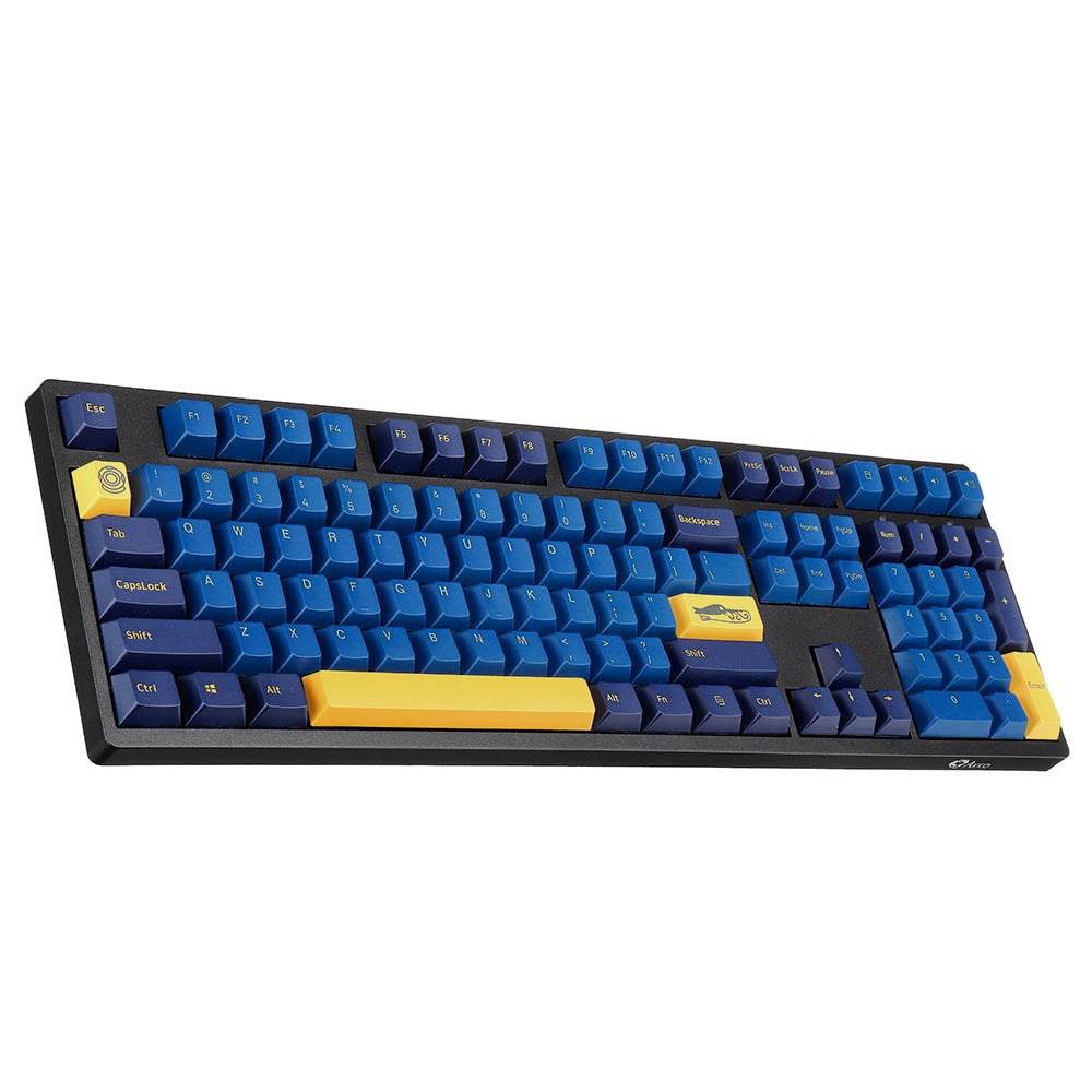 mechzone 108 toetsen blauw geel keycap set oem profiel pbt keycaps voo ...
