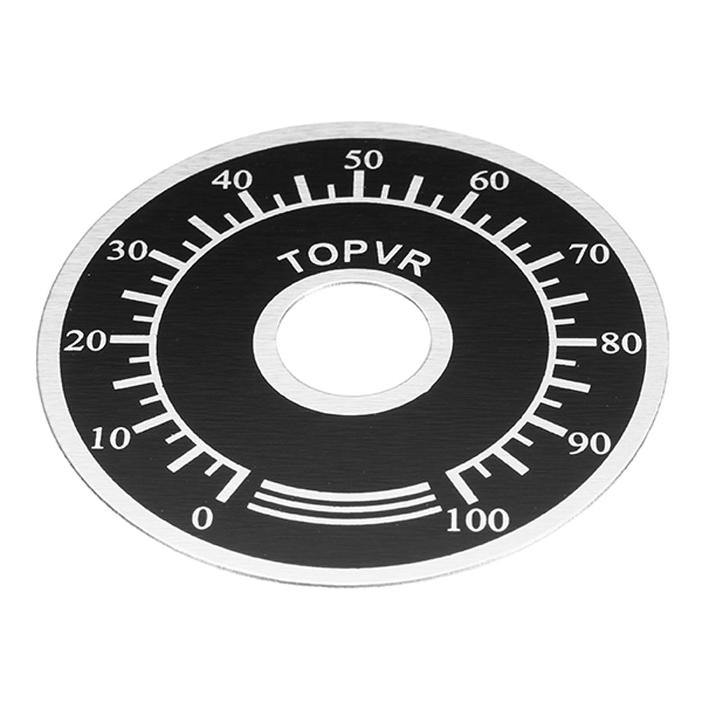 50 stks 0-100 potentiometer knop schaal digitale wijzerplaat schaal vo ...